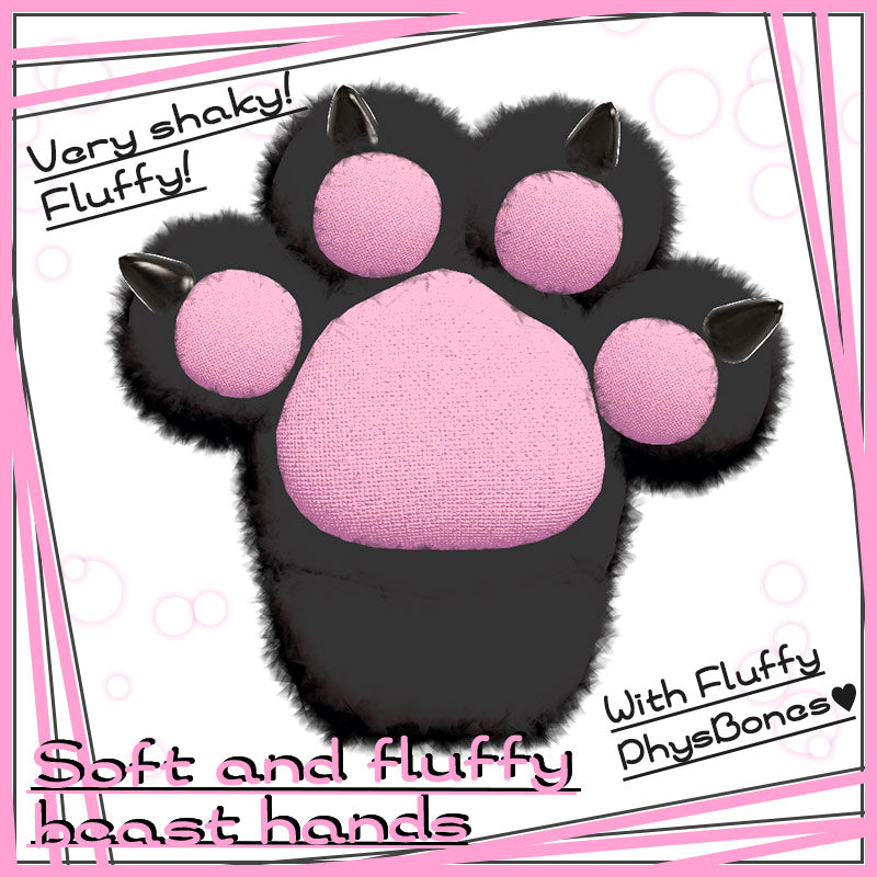 [20231204 - ] "t-shop" Soft and fluffy beast hands (for VRChat) – Geek Jack
