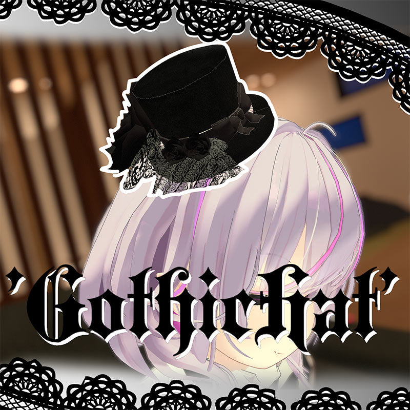 [20231204 - ] "t-shop" Frilled Gothic Hat (for VRChat) – Geek Jack