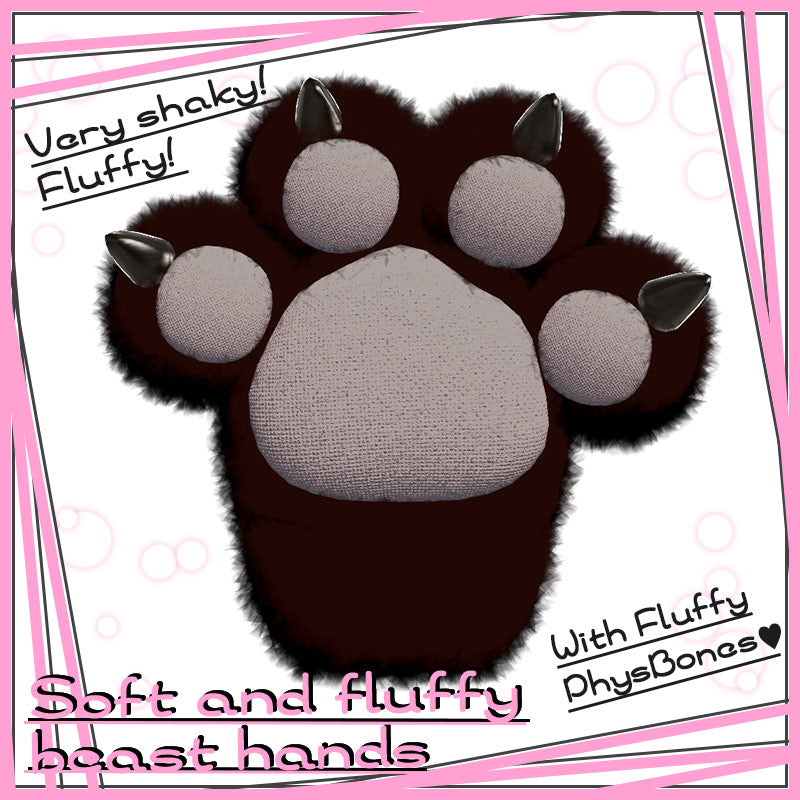 [20231204 - ] "t-shop" Soft and fluffy beast hands (for VRChat) – Geek Jack