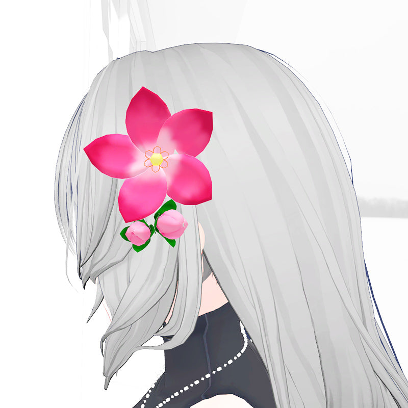 [20240401 - ] (Free Download) "t-shop" 3D Model Accessory Flower Hairp ...