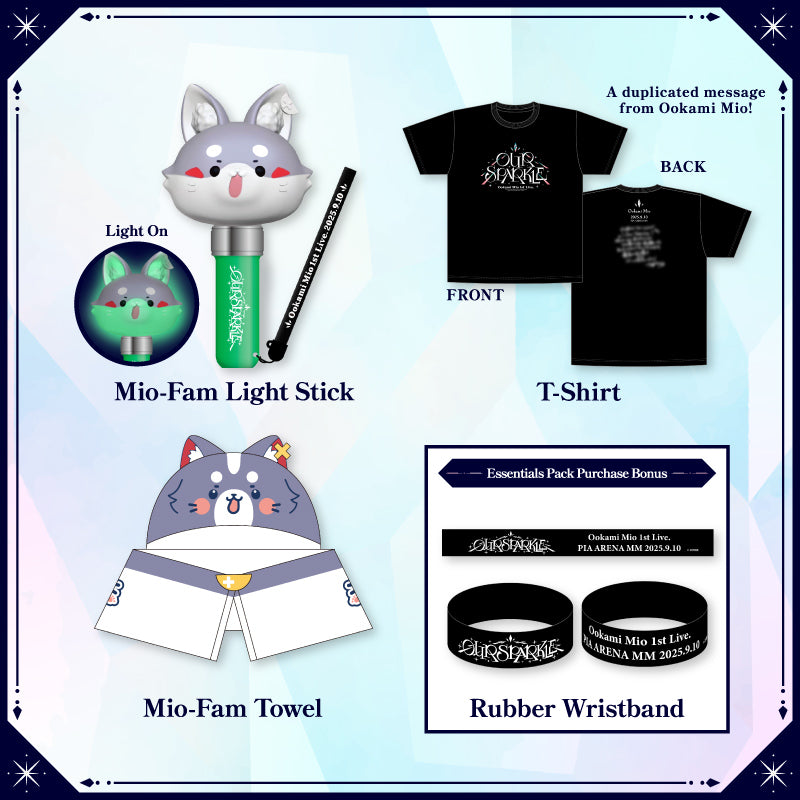 【Advanced shipping】Ookami Mio 1st Live. “Our Sparkle” Concert Merch" E ...