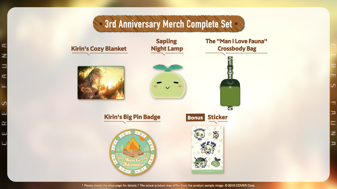 [20240822 - 20240924] "Ceres Fauna 3rd Anniversary Celebration" Merch ...
