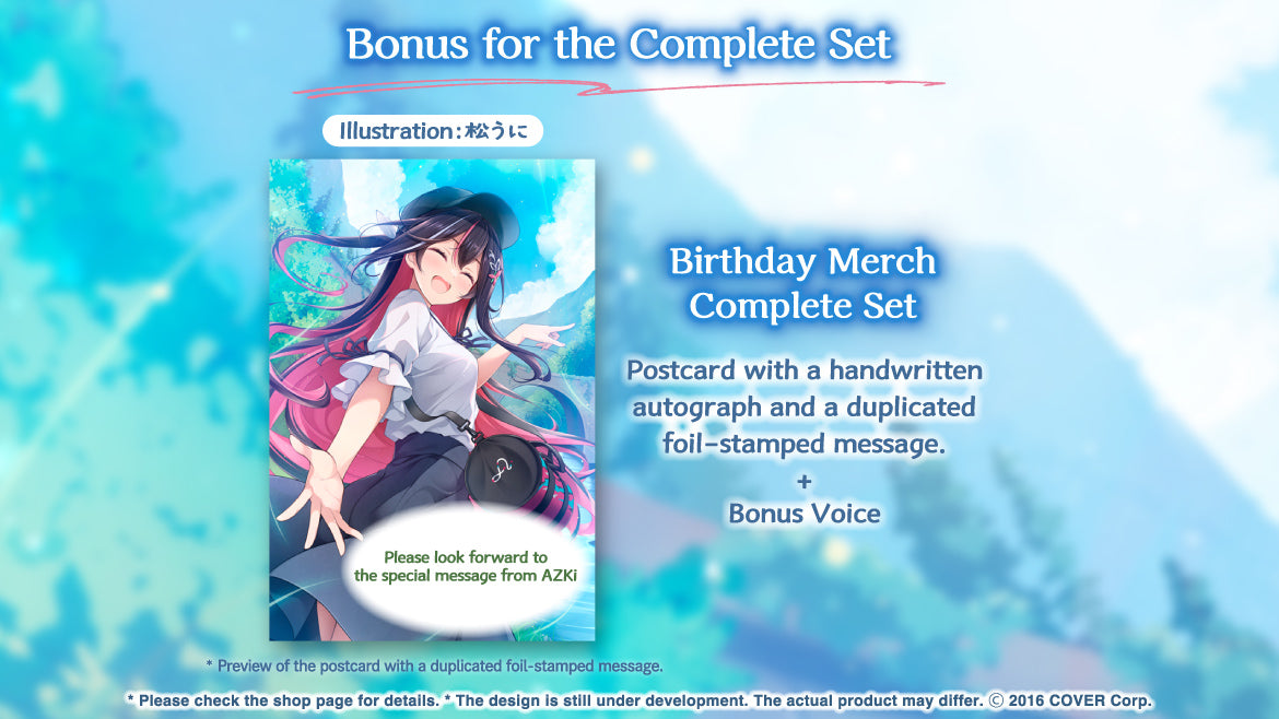 [20230701 - 20230807] "AZKi Birthday Celebration 2023" Merch Complete ...