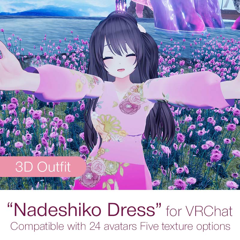 [20240329 - ] "Ryouran" 3D outfit Nadeshiko Dress (Compatible with 24 ...