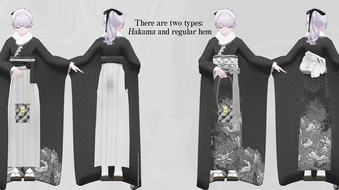 [20240312 - ] "monoTone" 3D Avatar Costume "2way Furisode" compatible ...