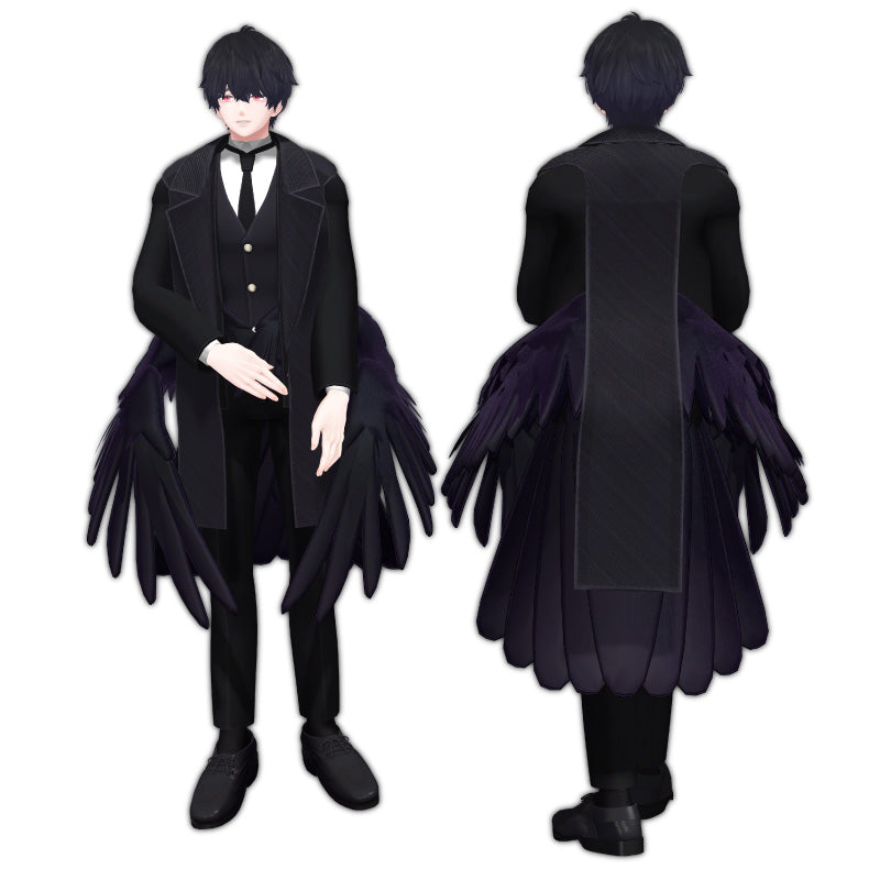 Crow Coat for Minase — Dark VRChat Outfit by monoTone | Geek Jack VR