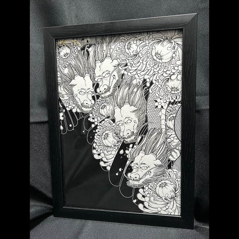 [20240402 - ] "Akechi Ryuunosuke" Exhibition Artwork "Four Dragons" at ...