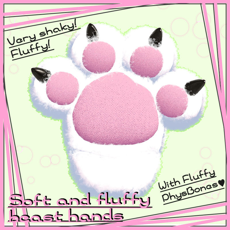 [20231204 - ] "t-shop" Soft and fluffy beast hands (for VRChat) – Geek Jack