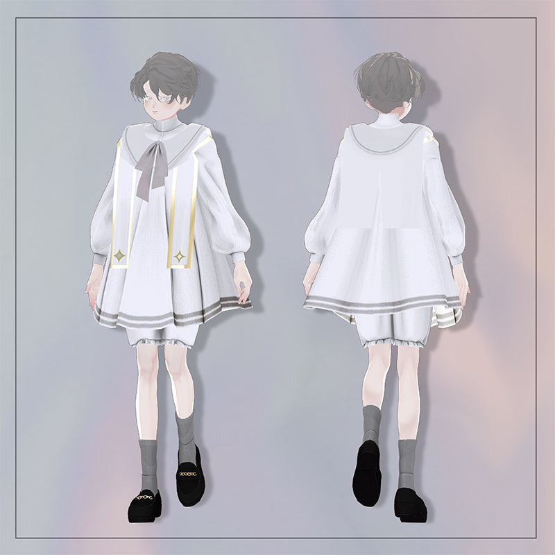 [20240328 - ] "monoTone" Original 3D Model Avatar "Kupka" (for VRChat ...