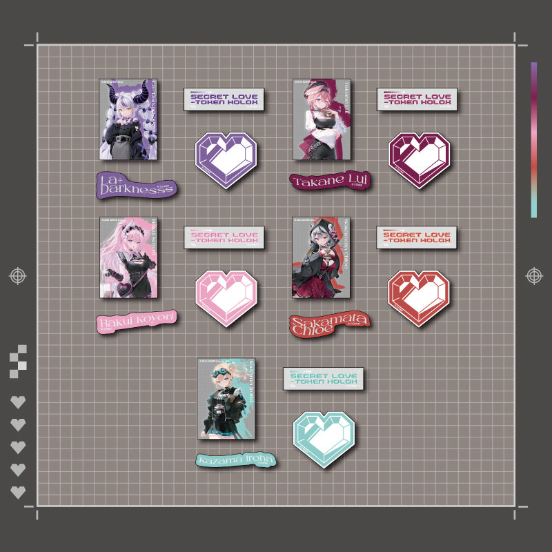 [20240213 - ] "Secret Love-Token holoX" Stickers Set – Geek Jack