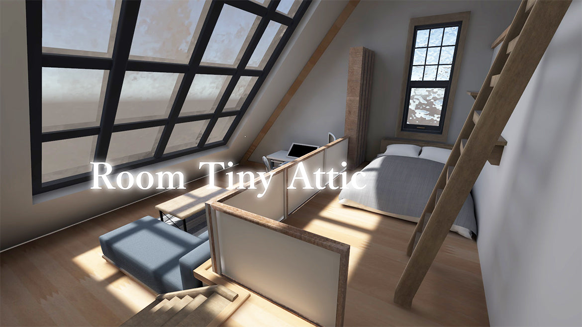 [20240418 - ] "monoTone" VRChat World "Room Tiny Attic" – Geek Jack