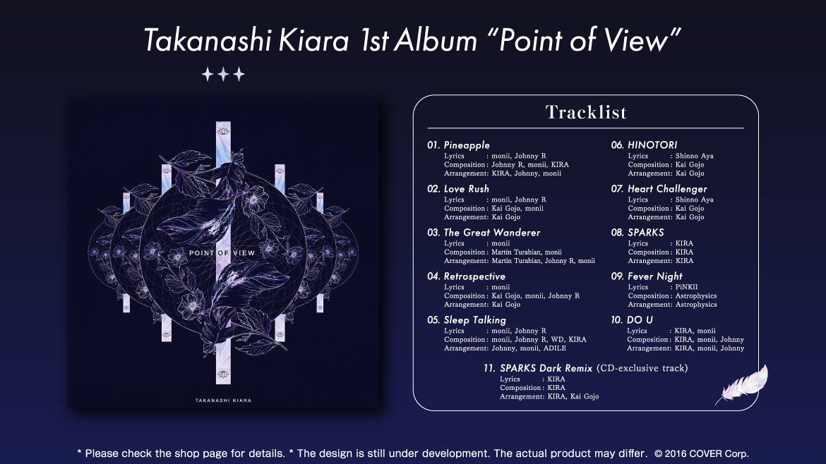 [20230829 - 20231002] "Takanashi Kiara" 1st Album “Point of View” – Geek Jack